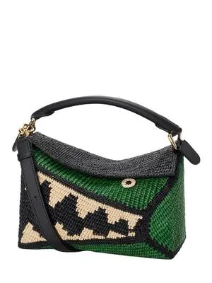 Loewe Small Puzzle Edge Bag - Green