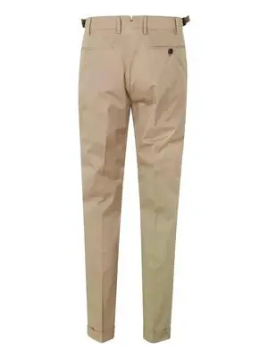 BERWICH Tailored Trousers With Turn-up Hems - Neutrals