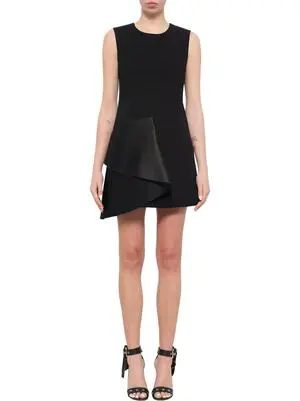Neil Barrett Peplum-detail Sleeveless Mini Dress - Black