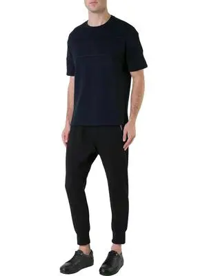 WOOYOUNGMI Stitching Detail T-shirt - Blue