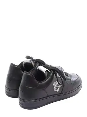 Versace Medusa Print Sneakers - Black