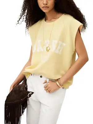 Ba&sh Beata Sleeveless Sweatshirt - Yellow