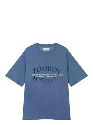 STUDIO TOMBOY Logo-print T-shirt - Blue
