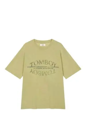 STUDIO TOMBOY Tombopy Logo Print T-shirt - Green