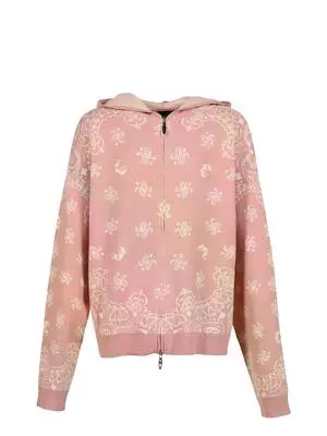 JUN/NAKAYAMA Paisley Jacquard Hoodie - Pink