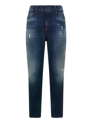 DIESEL® Washed Distressed Jeans - Blue
