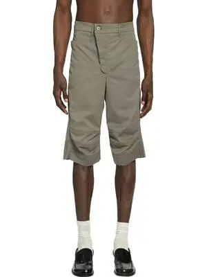 BRYAN JIMENEZ Cotton Bermuda Shorts - Grey