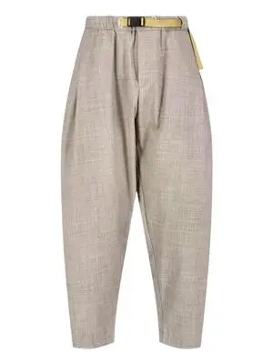 WHITE SAND Buckle-fastening Trousers - Neutrals