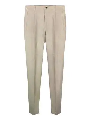 Incotex Pleated Tailored Trousers - Neutrals