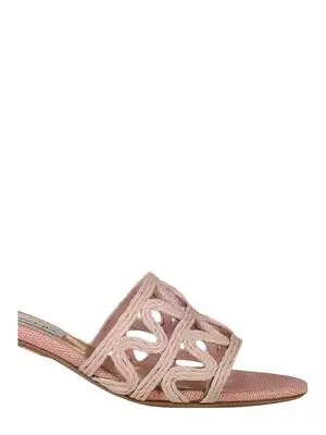 AQUAZZURA Manaus Braided Mules - Pink