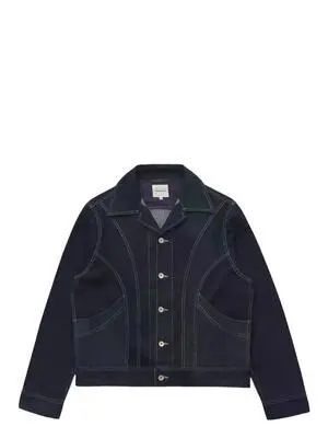 NICHOLAS DALEY Rebel Panelled Jacket - Blue