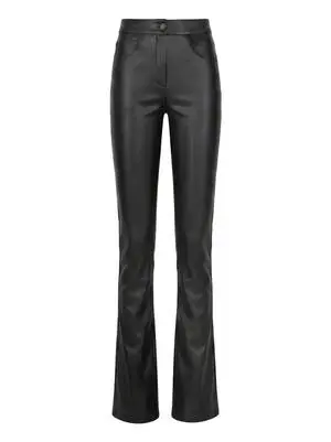 ALMAZ Lace-insert Zip Detail Trousers - Black