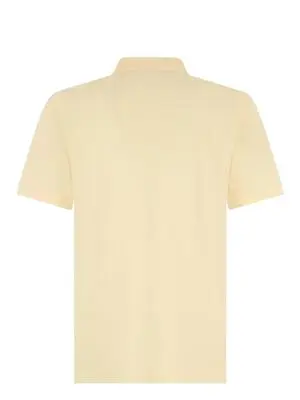 Gant Logo-embroidered Cotton Polo Shirt Yellow