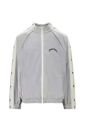 Palm Angels Logo Print Track Jacket - Grey