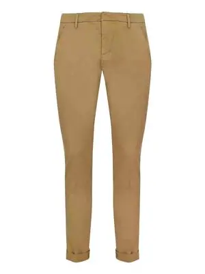 DONDUP Tailored Trousers With Button And Zip Fly - Brown