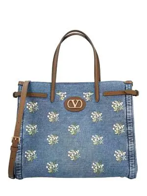 Valentino Garavani Vlogo Signature Shoulder Bag - Blue