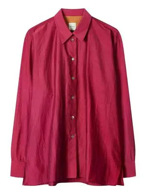 Paul Smith Long-sleeve Shirt With Slub Texture - Red