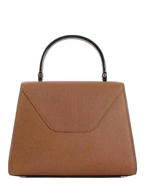 VALEXTRA Mini Iside Leather Tote Bag - Brown