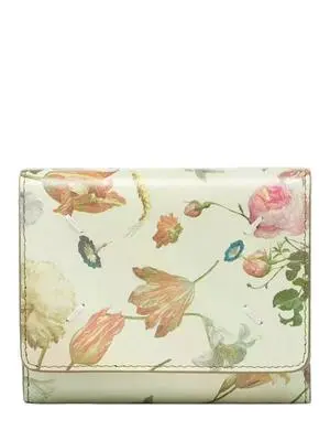 MAISON MARGIELA Floral Print Leather Mini Bag - Neutrals