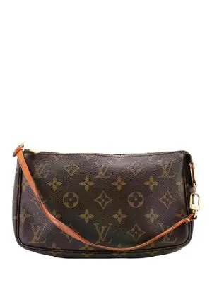 LOUIS VUITTON Pochette Accessoires Monogram Canvas Clutch Bag - Brown