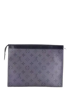 LOUIS VUITTON Pochette Voyage Clutch Bag - Black