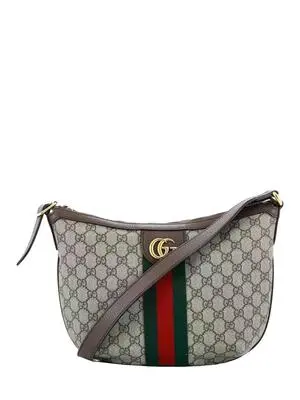 Gucci Ophidia Half Moon Hobo Bag - Brown
