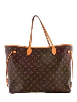 LOUIS VUITTON Monogram Canvas Gm Tote Bag - Brown