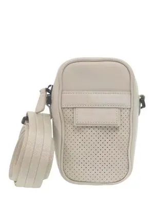 Bottega Veneta Perforated Calfskin Leggero Crossbody Bag - White