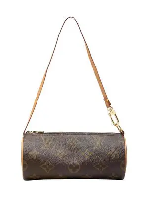 LOUIS VUITTON Monogram Papillon Pochette Handbag - Brown