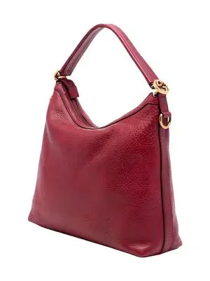 Gucci Grained Calfskin Miss Gg Satchel - Red