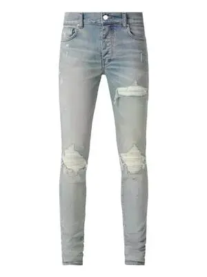 Amiri Mx1 Ultrasuede Skinny Jeans - Blue