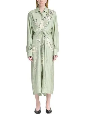 Altuzarra Floyd Maxi Dress - Desert Sage Bird