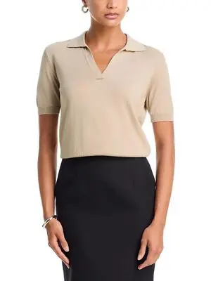 Altuzarra Altuzarra Ribbed Polo Sweater With Collar Bone