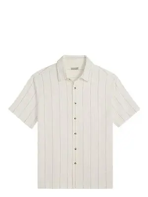 FAIR HARBOR Oasis Textured Shirt - Shell Stripe