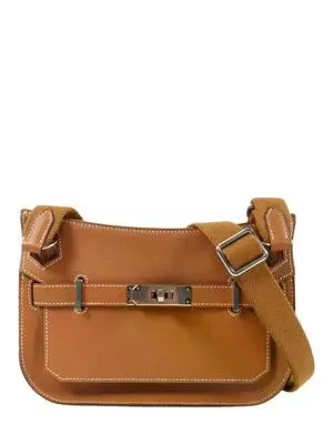 Hermès Mini Jypsiere Calfskin Crossbody Bag - Brown