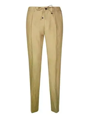 BERWICH Drawstring Pleated Trousers - Neutrals