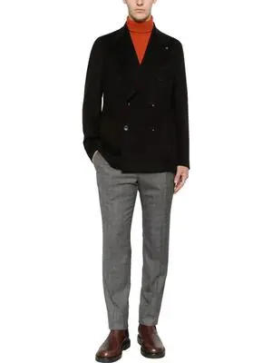 Tagliatore Double-breasted Peak-lapel Blazer - Brown