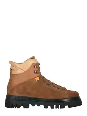 Santoni Suede Lace-up Boots - Brown