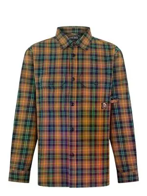 DIESEL® Checked Long-sleeve Shirt - Neutrals