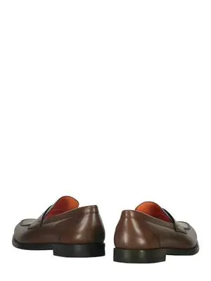 Santoni Penny-slot Loafers - Brown