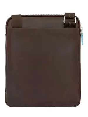 PIQUADRO Blue Square Leather Messenger Bag - Brown