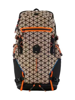 PIQUADRO Hexagon Print Backpack - Neutrals
