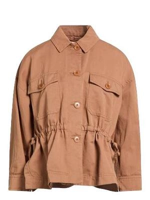Max Mara WEEKEND MAX MARA Cotton And Linen Twill Safari Jacket Light Brown
