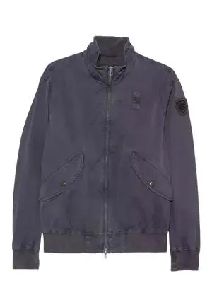 BLAUER. Logo Patch Zip-up Jacket - Blue