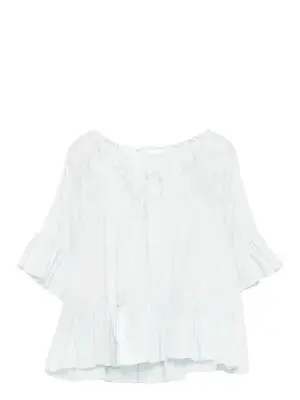 SUSANNE BOMMER Ruffled Blouse - Blue