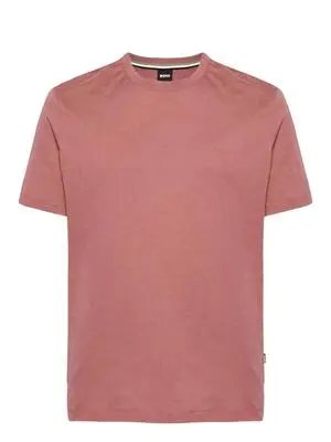 Hugo Boss Cotton T Shirt With Logo - Red