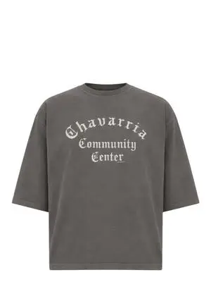 WILLY CHAVARRIA Cotton T Shirt With Logo - Grey