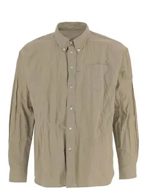 WILLY CHAVARRIA Cotton Blend Shirt With A Crinkled Texture - Cachi
