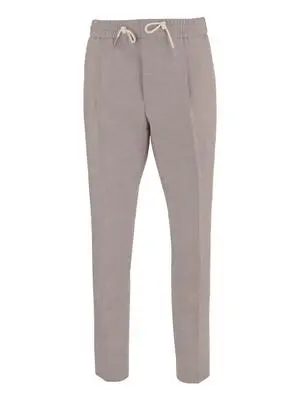 Hugo Boss Cotton Blend Trousers - Beige
