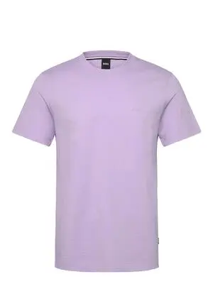 Hugo Boss Cotton T Shirt With Logo - Lilac